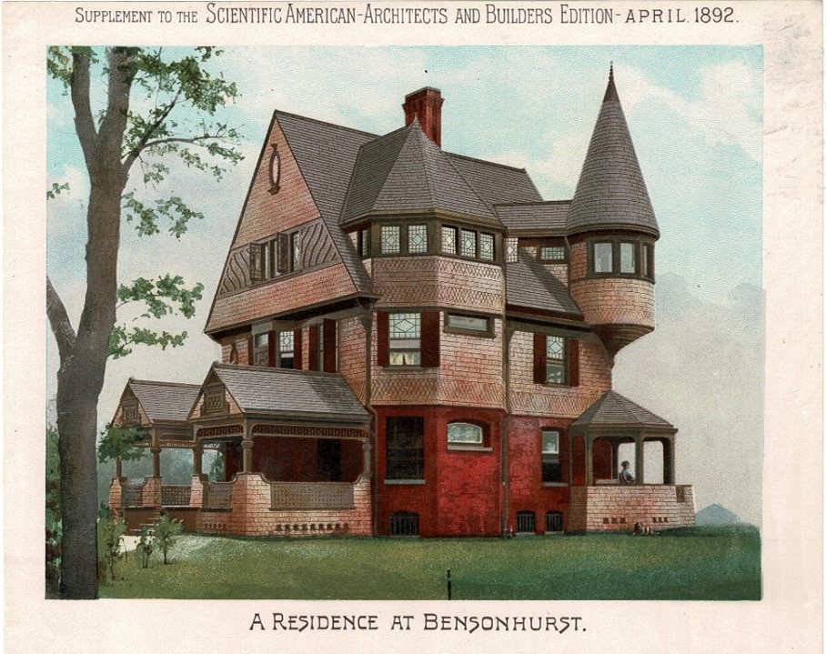 1892 Architect's Rendering - Your Historic House