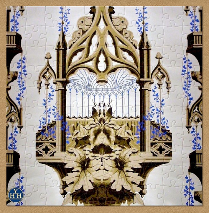 Victorian Gothic Revival Wallpaper Puzzle - Your Historic House