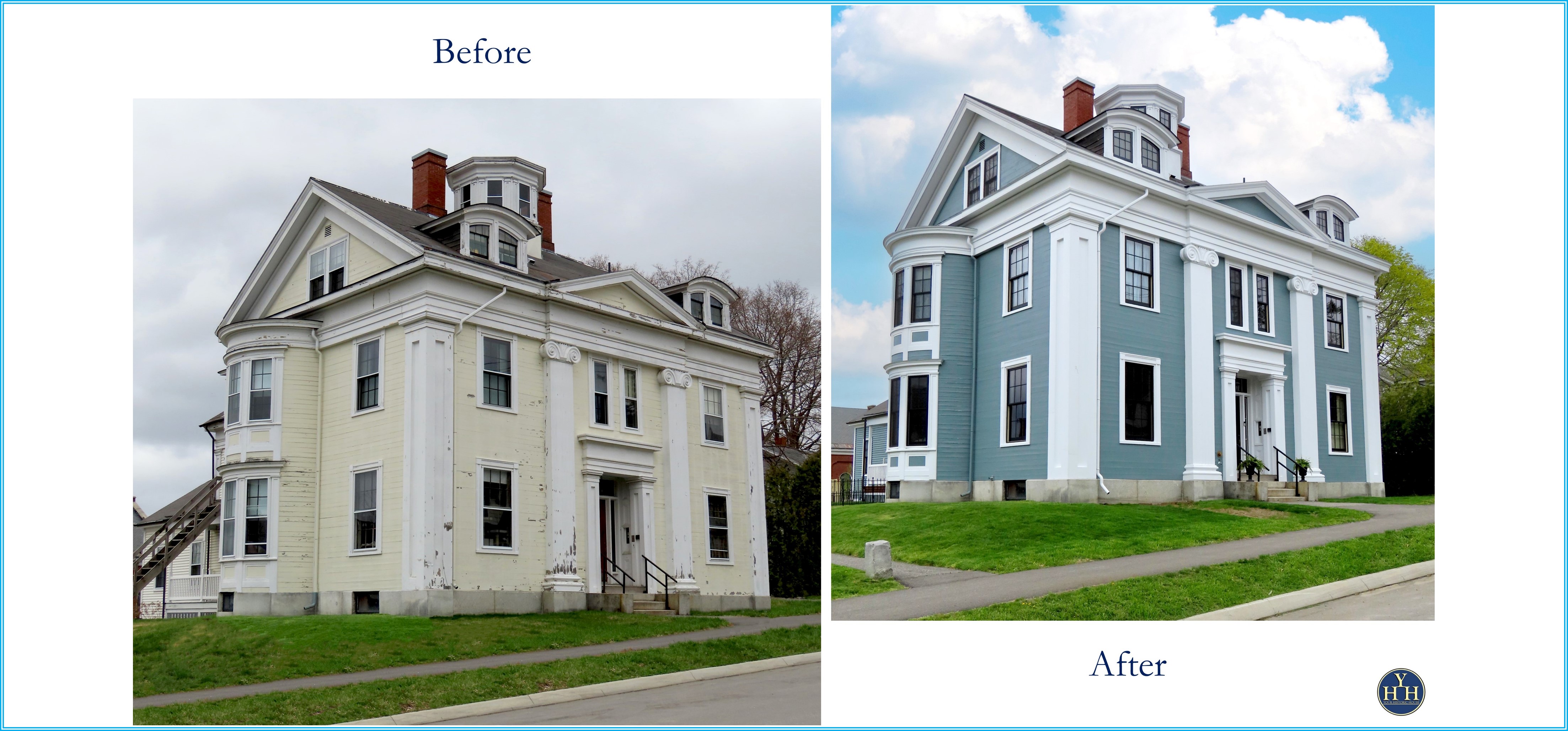Before and After ~ George Stetson House - Your Historic House