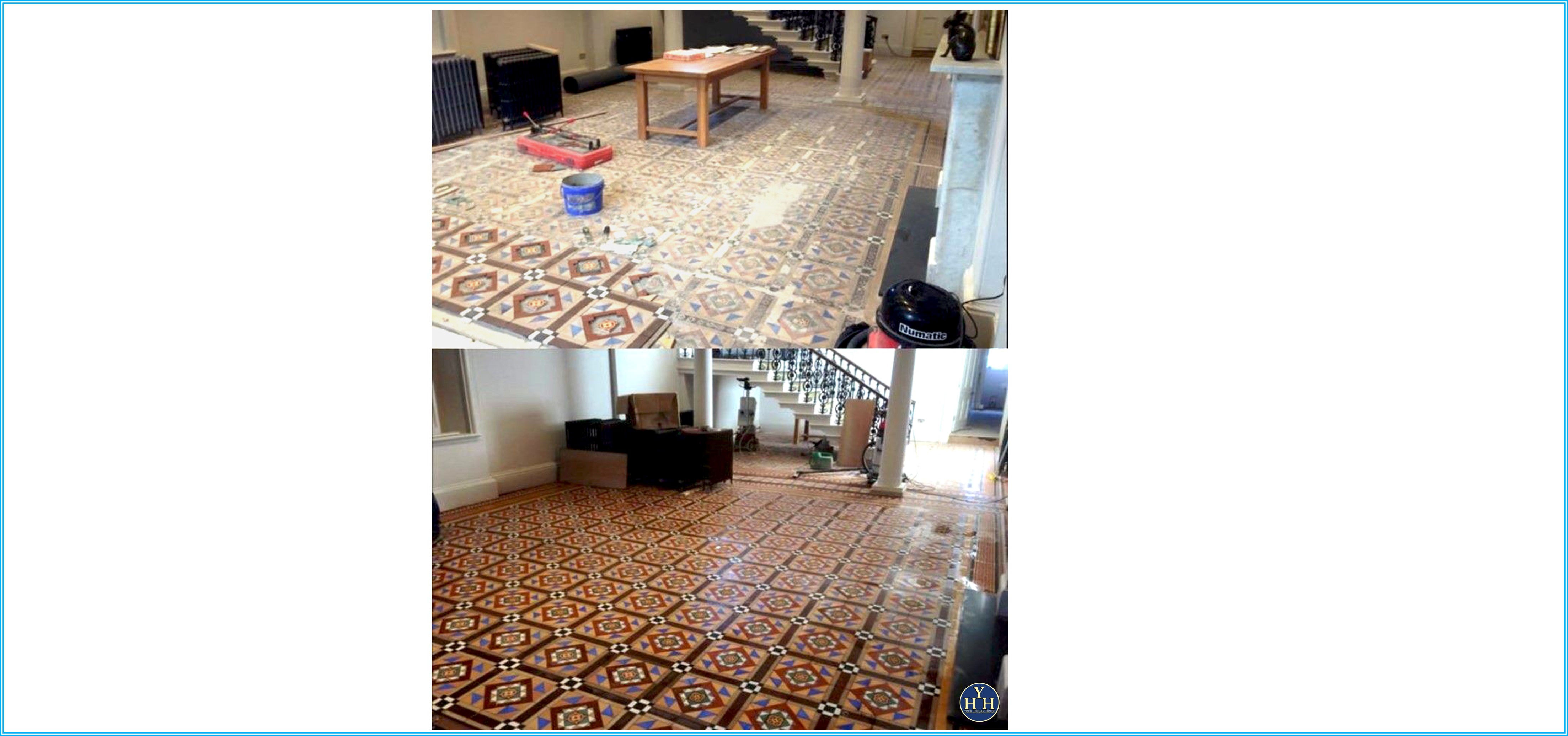 Before & After ~ Amazing Victorian Tile Restoration - Your Historic House